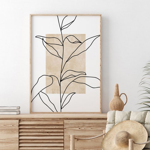 Botanical Printable Wall Art Digital Print Boho Decor - Etsy