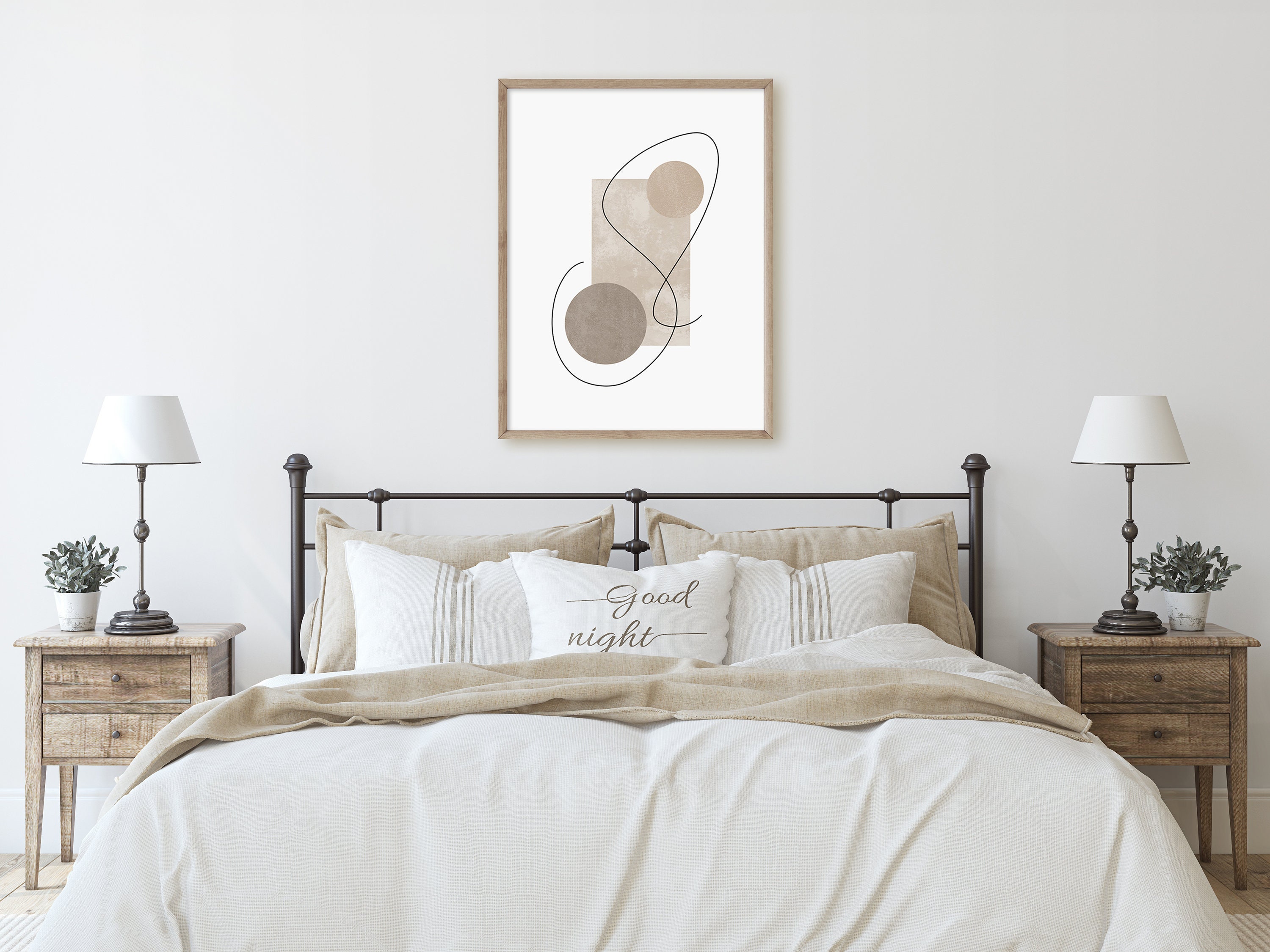 Large Minimal Art Beige Abstract Art Neutral Tone PRINTABLE - Etsy