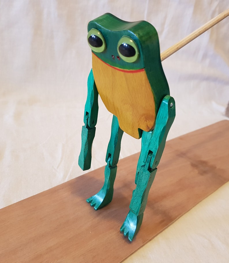 Freddy the Smiling Frog Jig Doll Limberjack Bon Homme Gigueur - Etsy