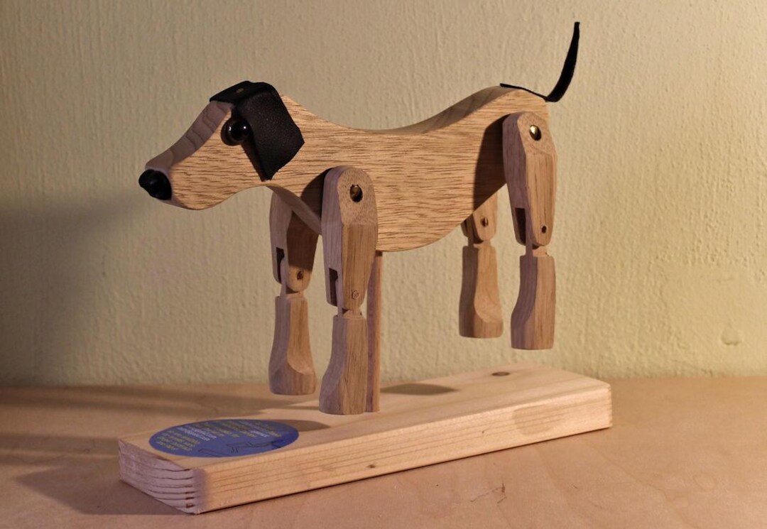 Hunter the Hound Dog Light Body Dark Ears and Tail Jig Doll Limberjack ...