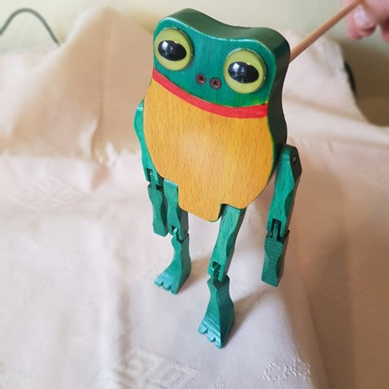 Freddy the Smiling Frog Jig Doll Limberjack Bon Homme Gigueur - Etsy
