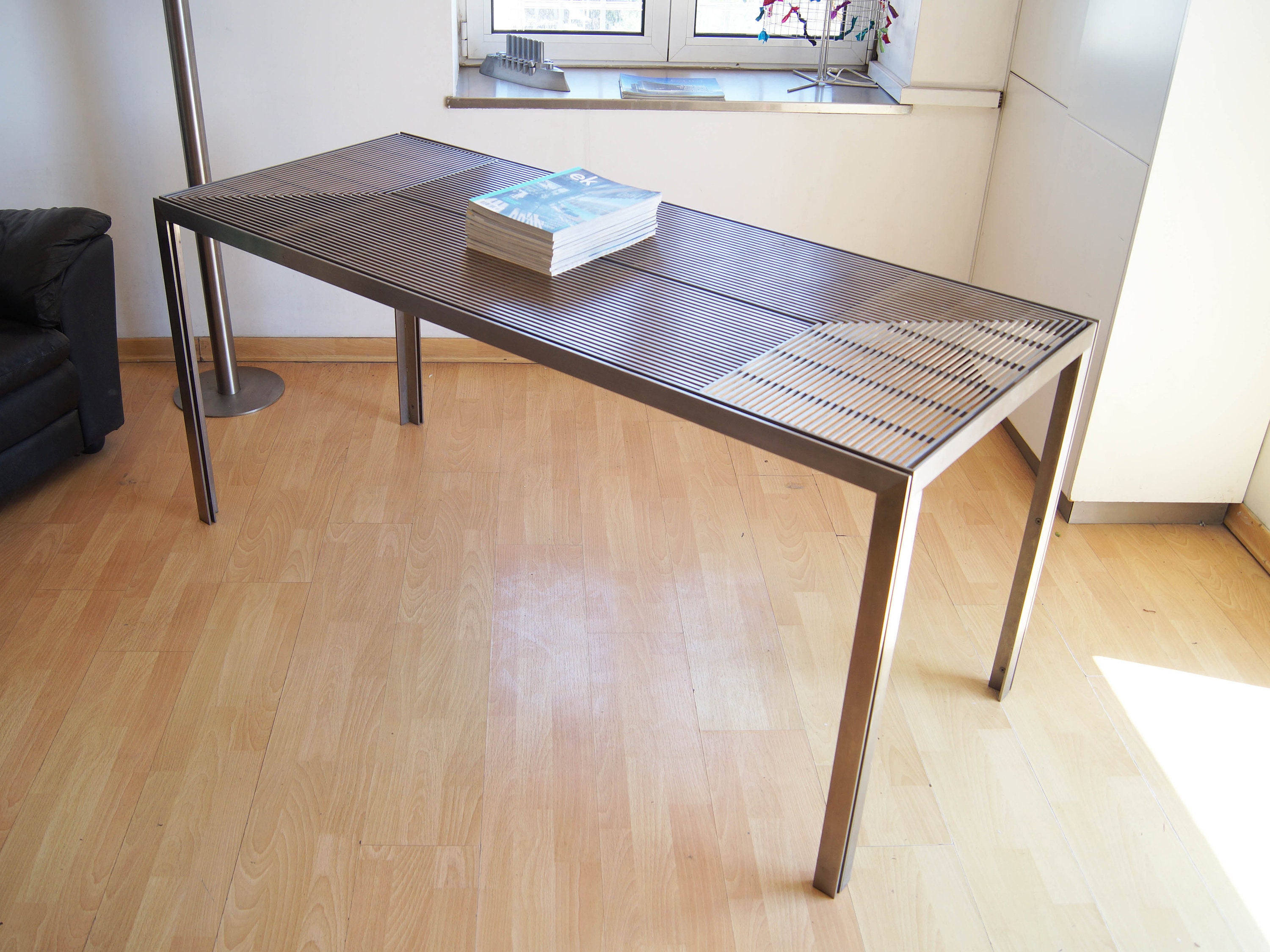 Modern Large Stainless Steel Table - Etsy