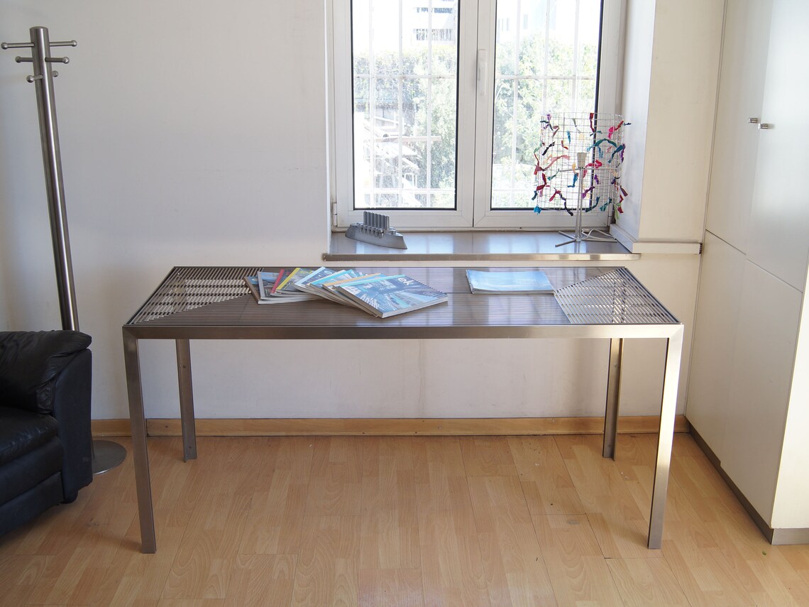 Modern Large Stainless Steel Table - Etsy
