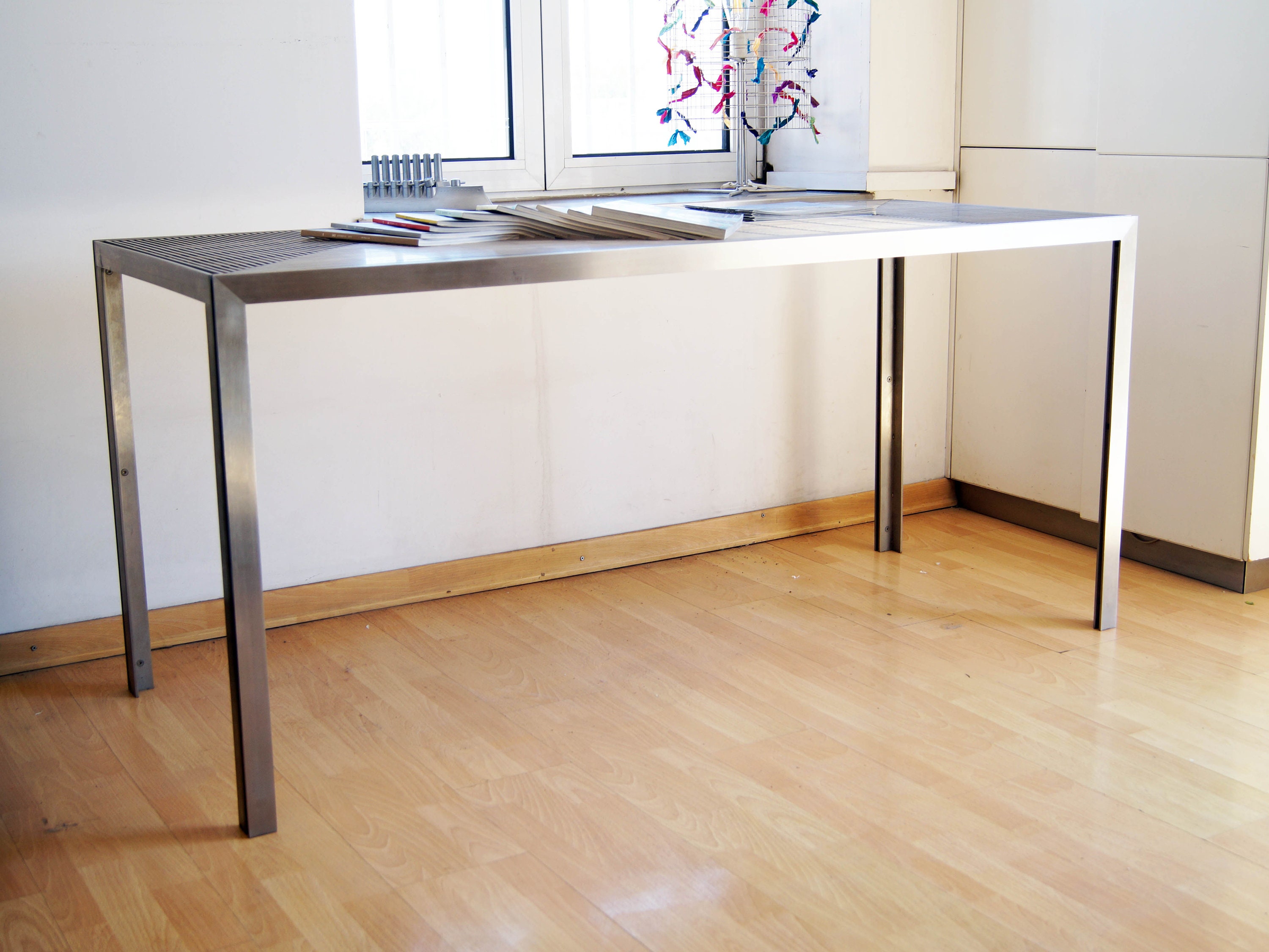 Modern Large Stainless Steel Table - Etsy
