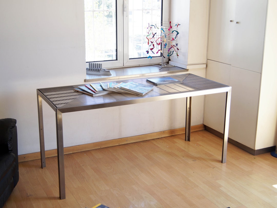 Modern Large Stainless Steel Table - Etsy