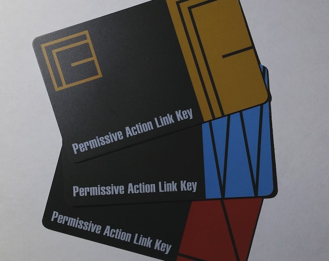 Plain Cyberpunk Keycard Style Card ID Holder - Etsy