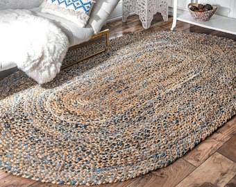 Oval Rag Rug - Etsy