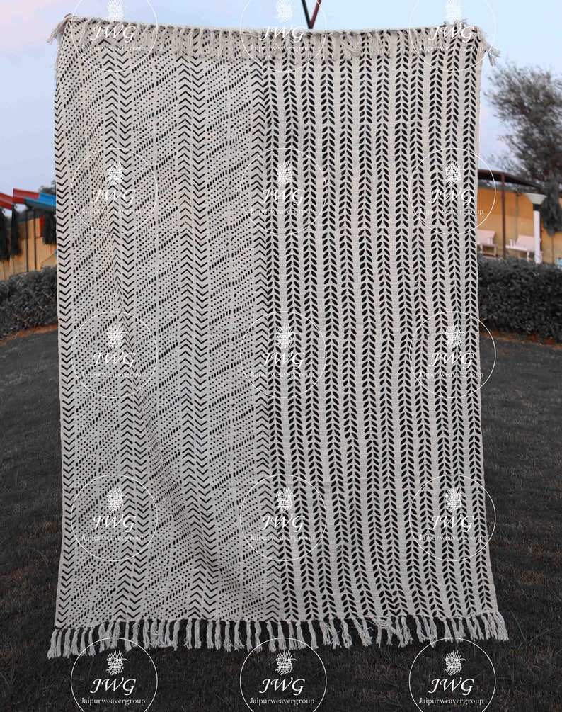 Bohemian Handmade Throw Blankets and Throws Hand Loomed - Etsy