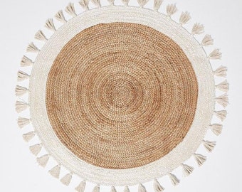 Round Jute Rug - Etsy