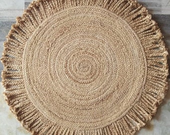 Round Jute Rug | Etsy