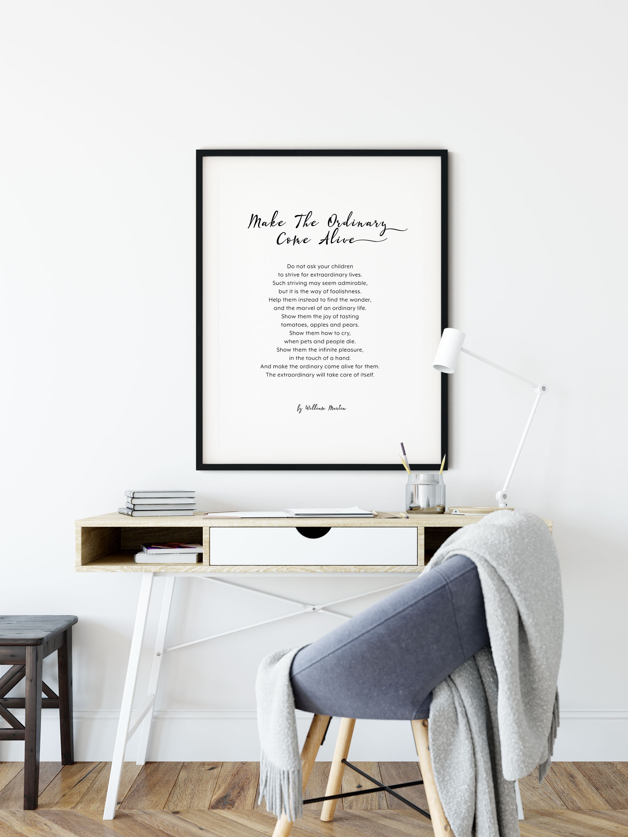 Printable Poem- Make the Ordinary Come Alive, Instant Download, Print ...