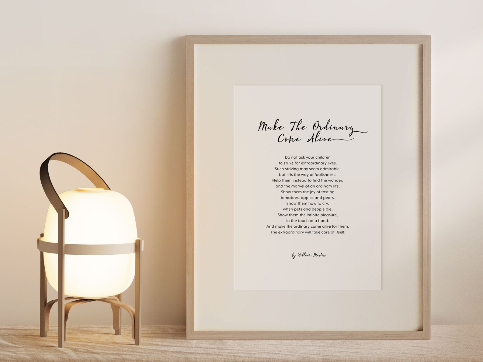 Printable Poem Make the Ordinary Come Alive, Instant Download, Print at ...