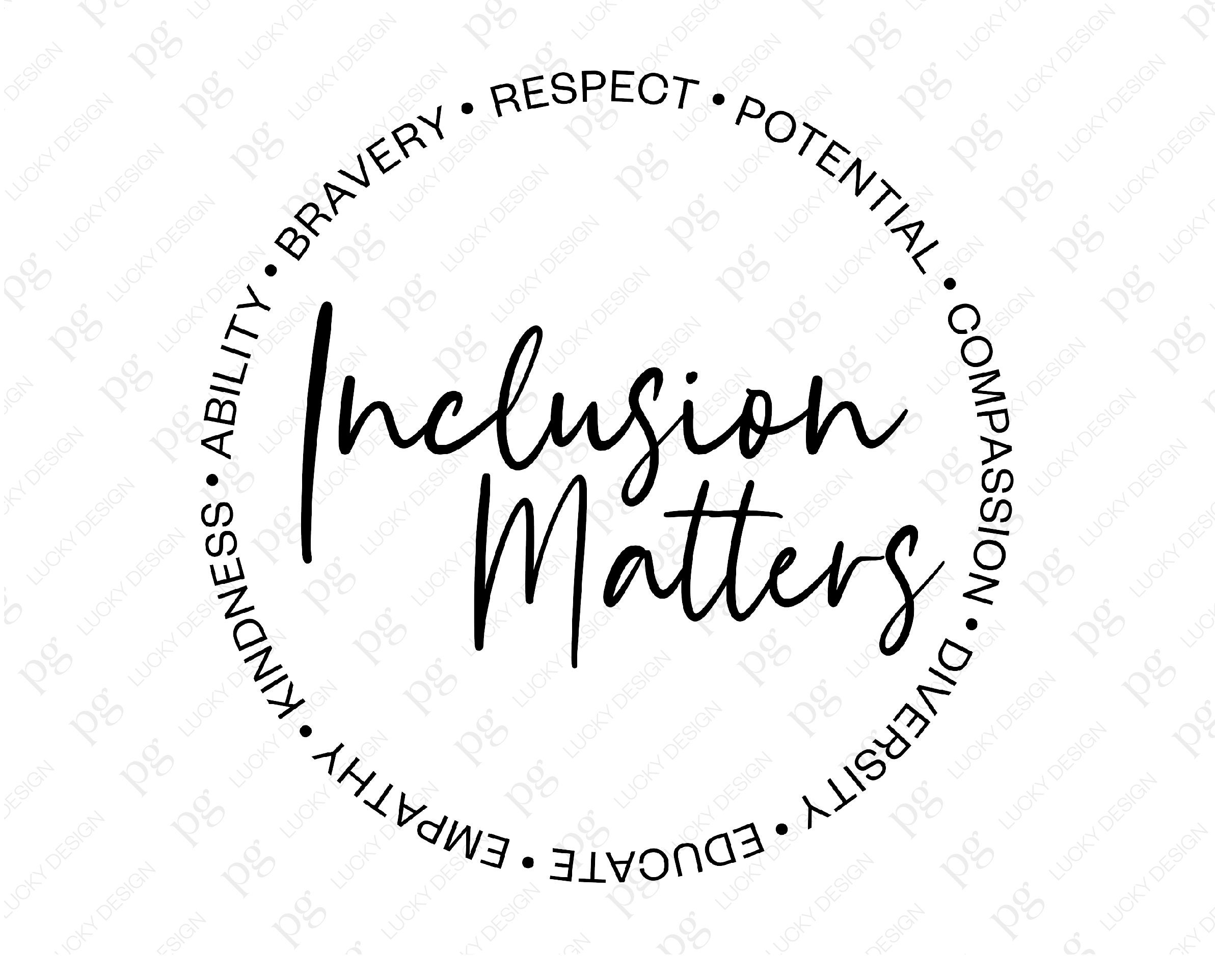 Inclusion Matters Svg Png Special Education Svg Autism - Etsy