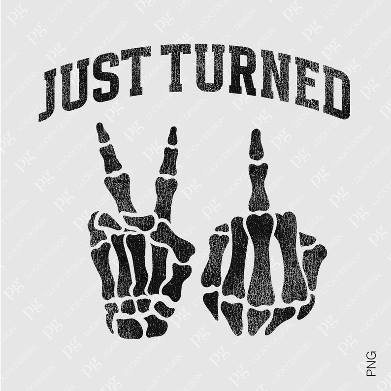 Just Turned 21 Svg Png, 21st Birthday Svg, Cool Distressed Skeleton 21 ...