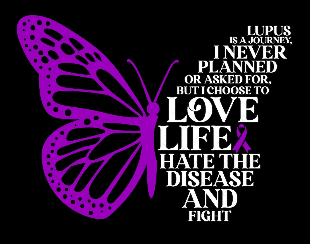 Lupus is A Journey Svg Png, Purple Butterfly Svg, SLE Awareness Svg, Lupus Awareness Gift Idea ...