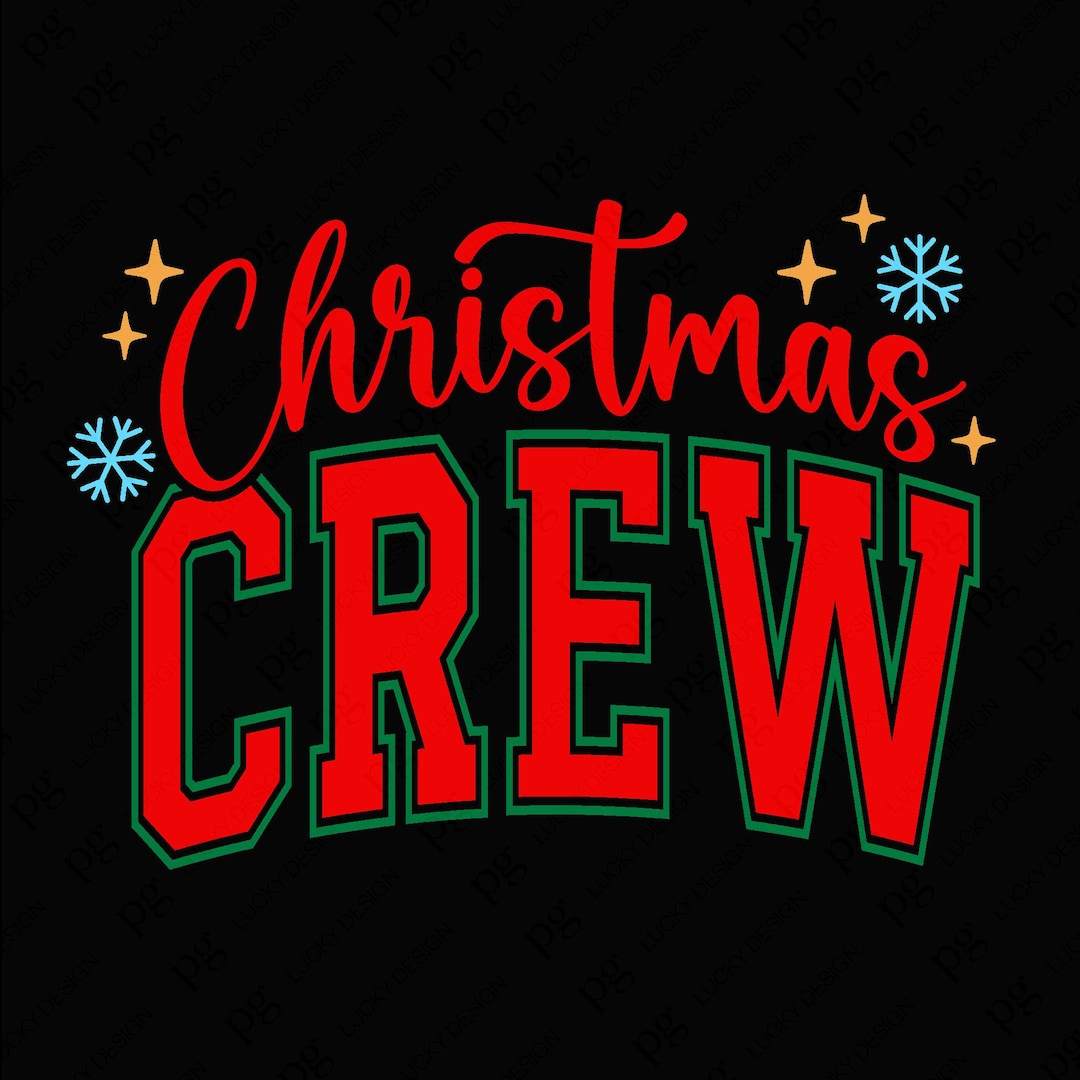 5 Colour Christmas Crew Svg Png, Christmas Squad Png, Merry Christmas ...