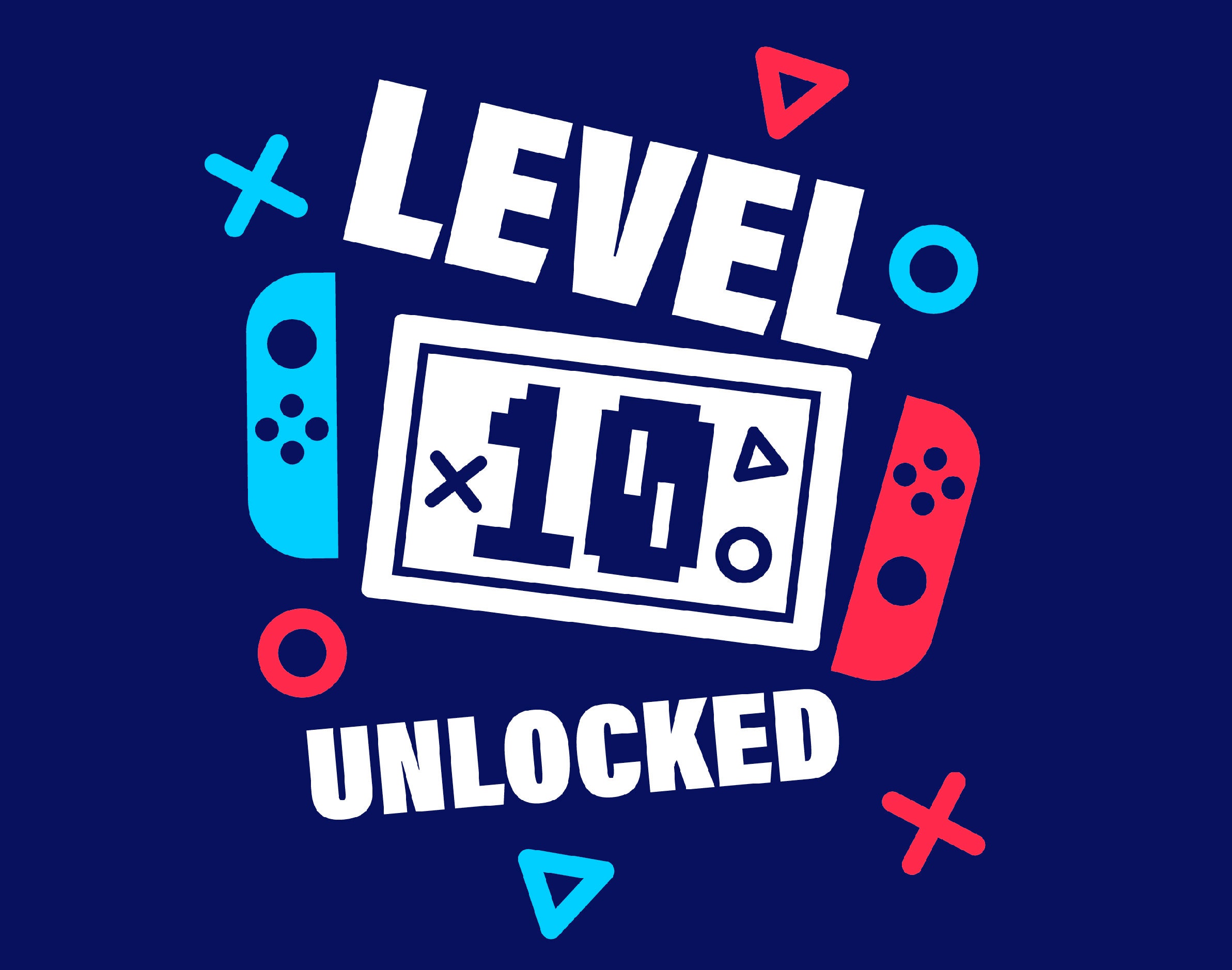 Level 10 Unlocked Svg 10th Birthday Boy Girl Kid Ten Years - Etsy