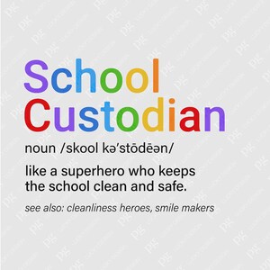 School Custodian Definition Svg Png, Back to School Funny School ...