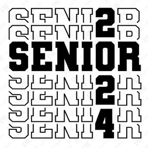 Senior 2024 Svg Png, Class of 2024 Svg, Seniors Svg, 12th Grade High ...