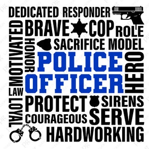 Police Vibes Svg Png, Police Svg, Support Police Svg, Affirmation Svg ...
