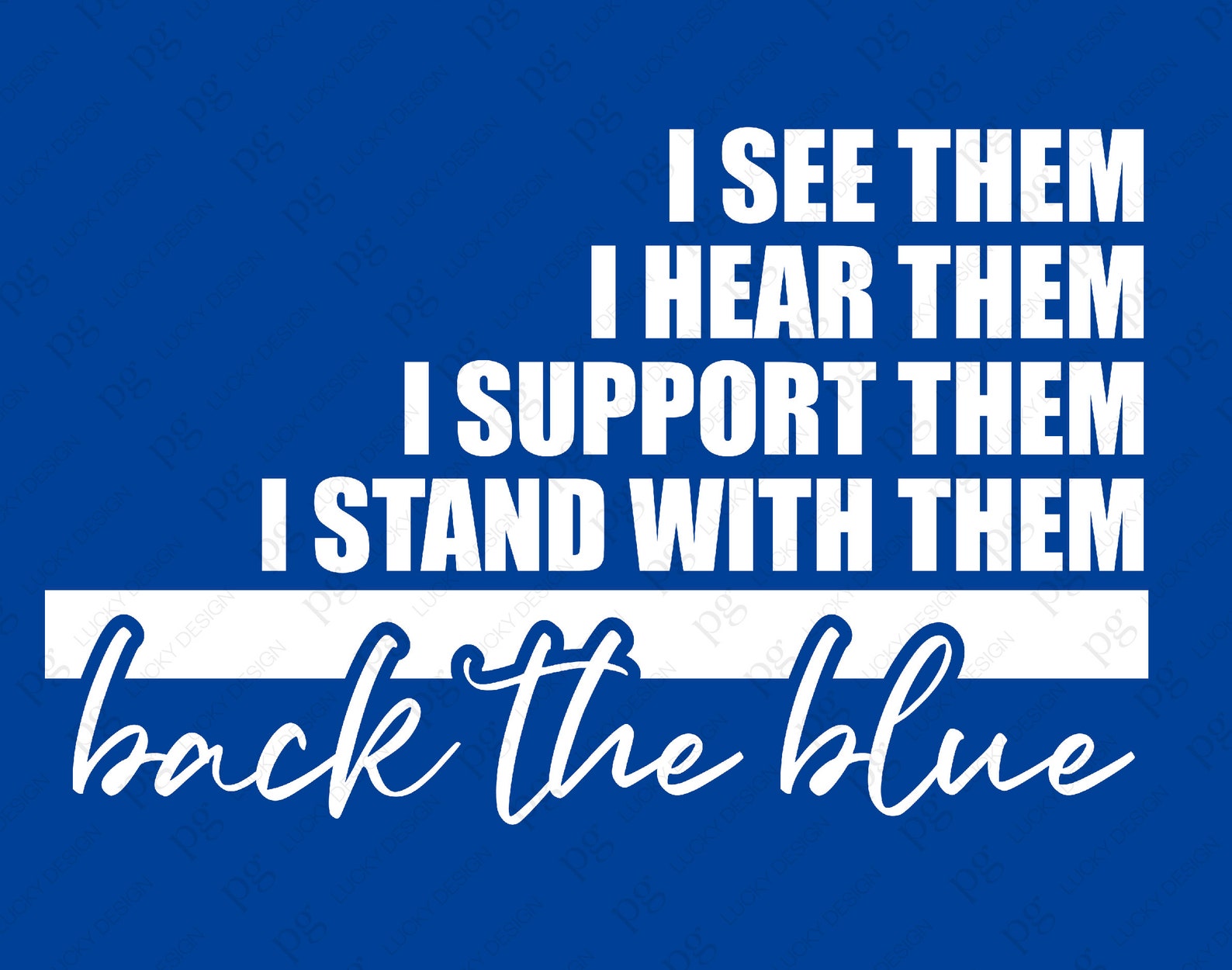 Back the Blue Svg Png, Thin Blue Line Svg, Police Svg, Support Police ...