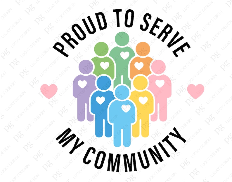 Proud to Serve My Community Svg Png Volunteer Svg Volunteer - Etsy