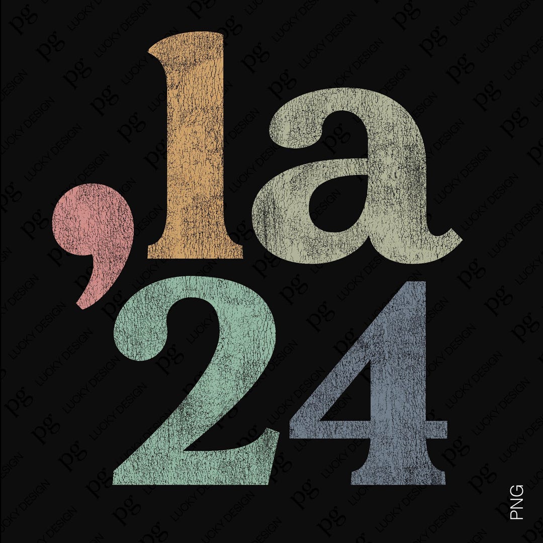 2 Design Comma La Svg Png, Distressed ,la Png, Election 2024 Svg ...