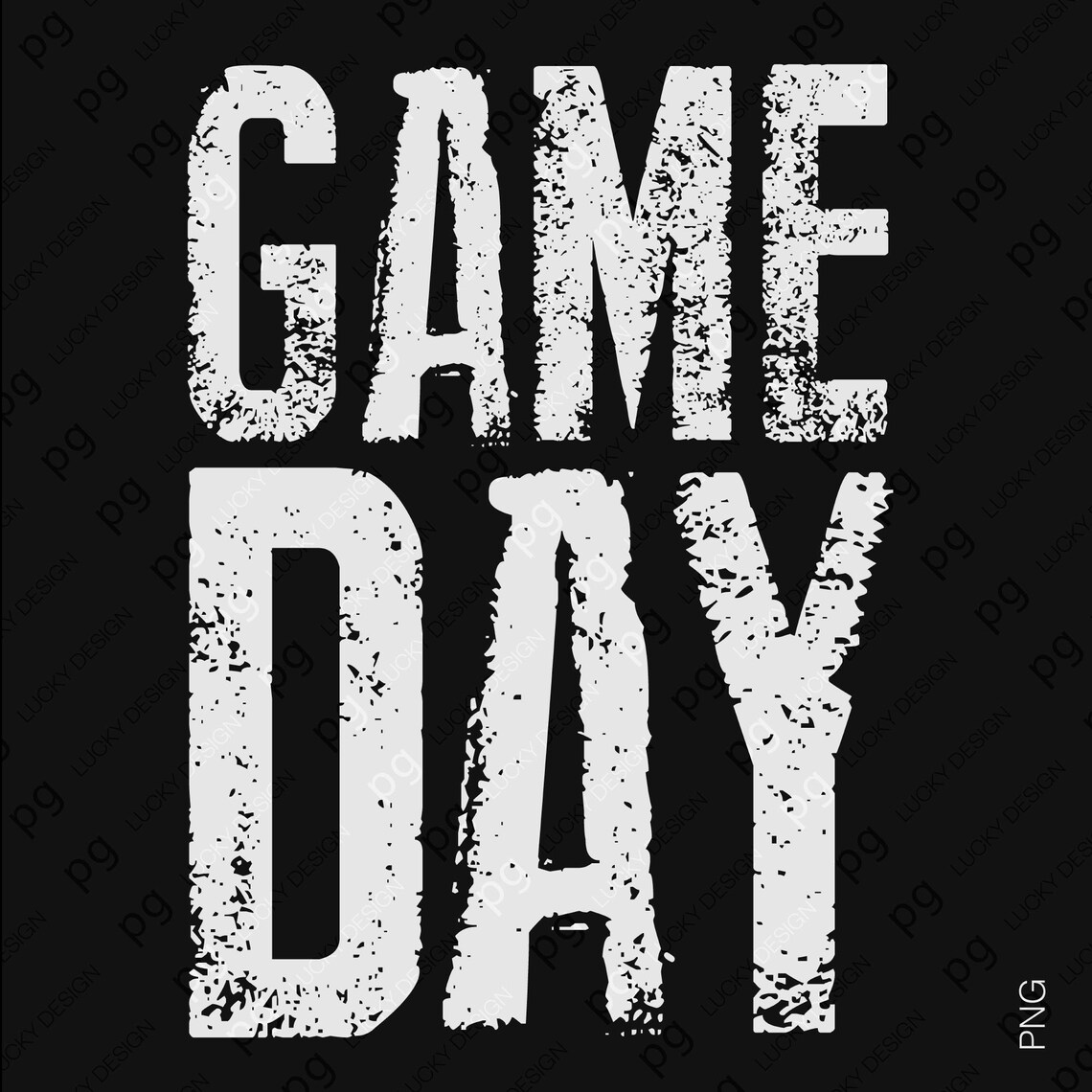 Distressed Game Day Football PNG: Vintage Sports Design, Sports Lover ...