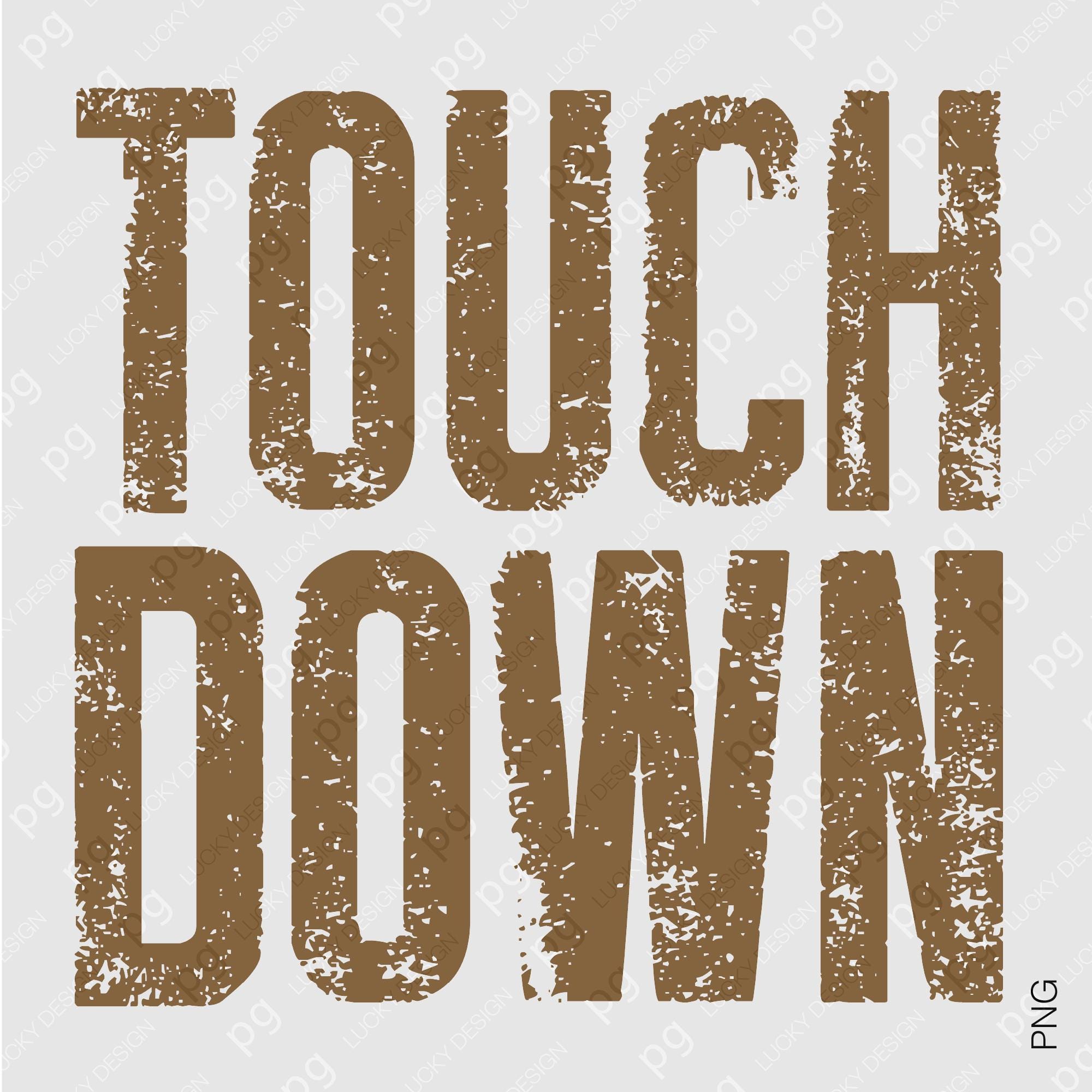 Distressed Touchdown PNG: Football Game Day Sports Fan Retro Humor ...