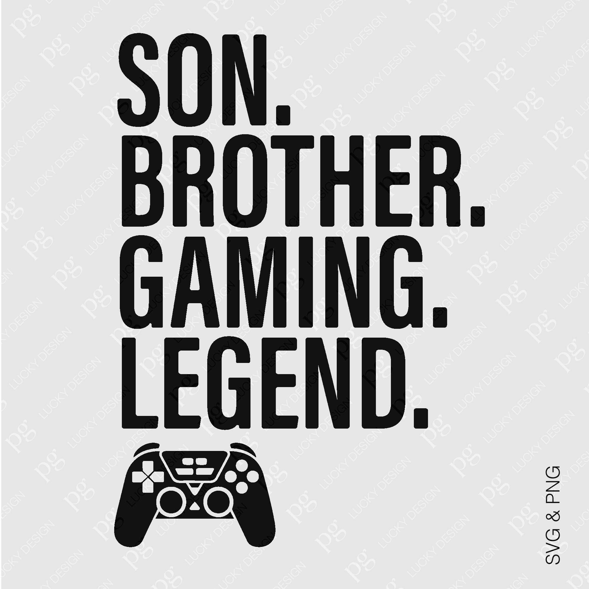 Son Brother Gaming Legend Png, Gamer Life Png, Distressed Video Game ...