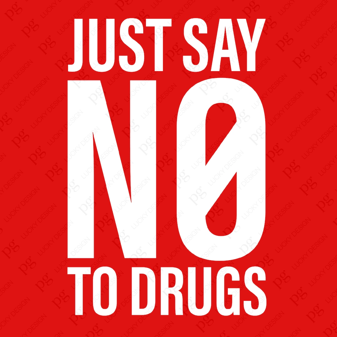 Just Say No to Drugs Svg Png, We Wear Red Svg, Red Ribbon Week Svg ...