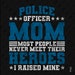 2 Design Bundle Police Officer Mom Svg Png, Distressed Policeman's Mom ...