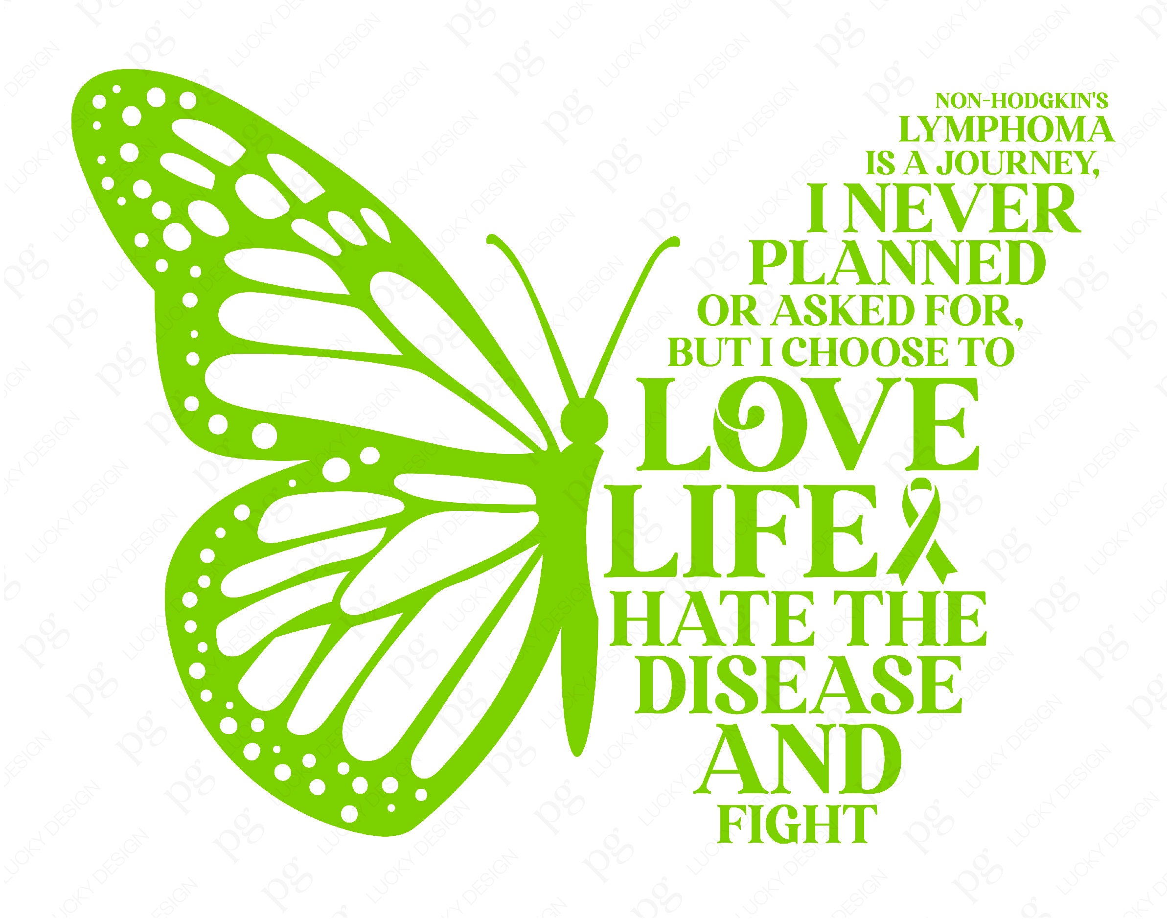 Non-hodgkin's Lymphoma is A Journey Svg Png, Cancer Survivor Svg, NHL ...