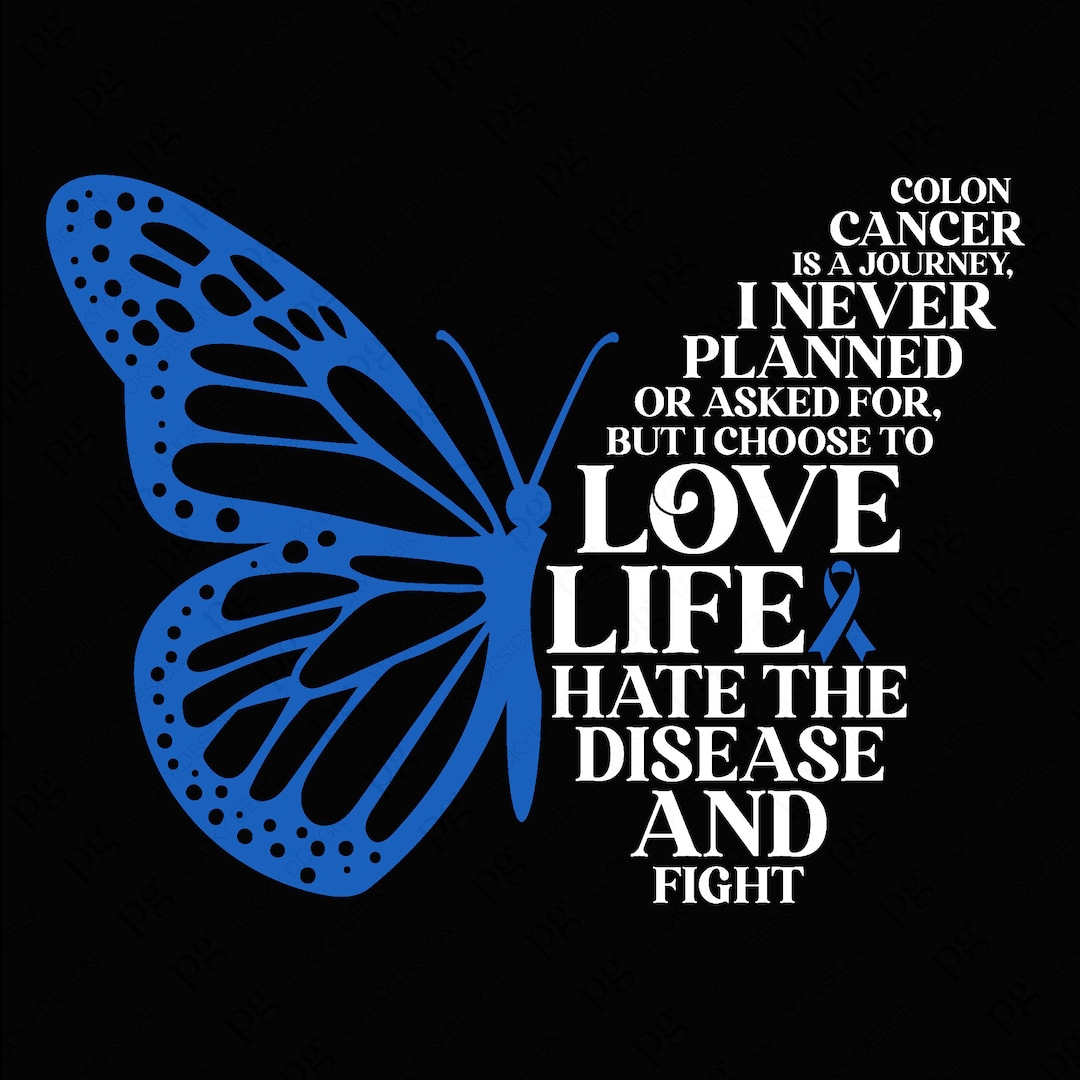Colon Cancer is A Journey Svg Png, Colon Cancer Awareness Svg, Cancer ...