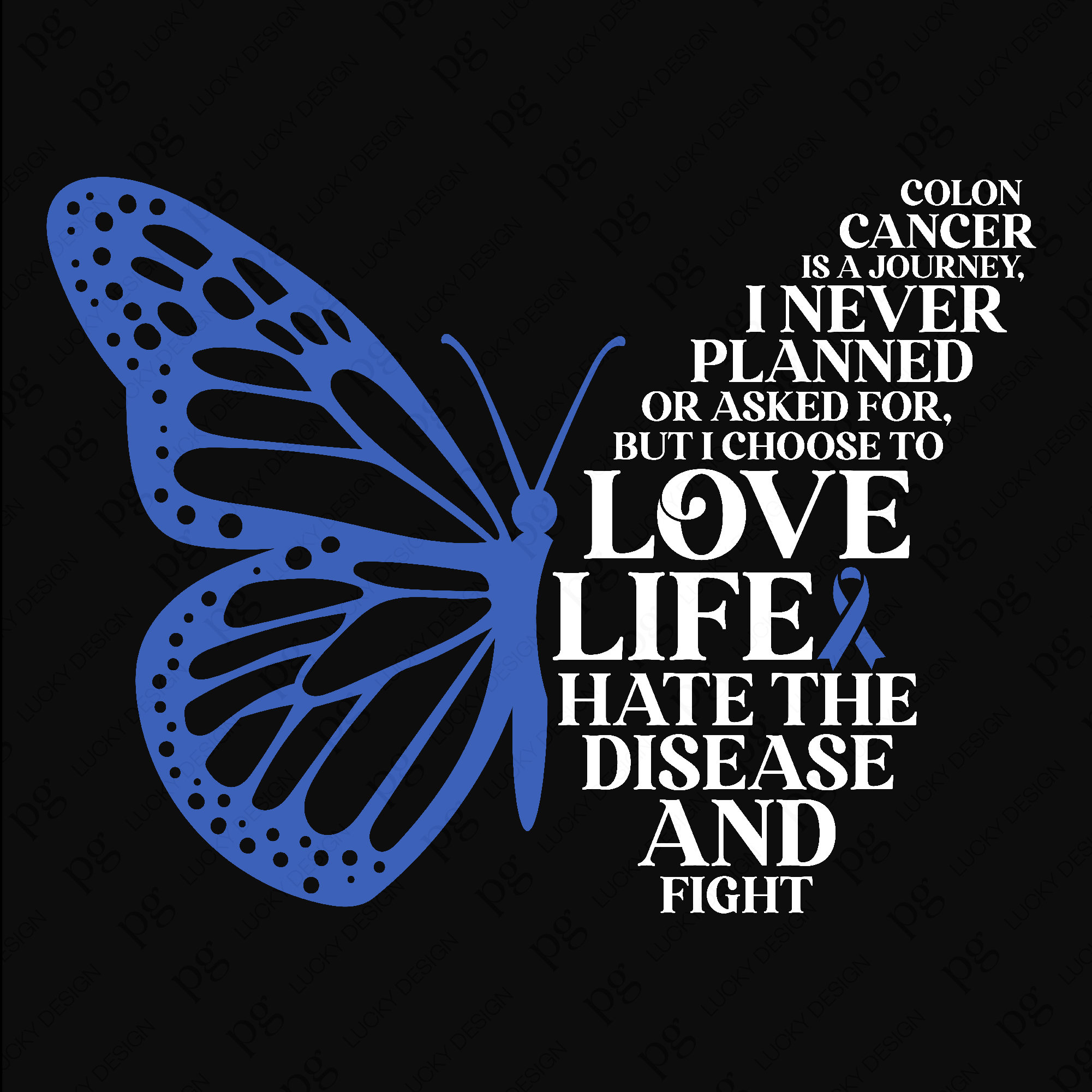 Colon Cancer is A Journey Svg Png, Colon Cancer Awareness Svg, Cancer ...