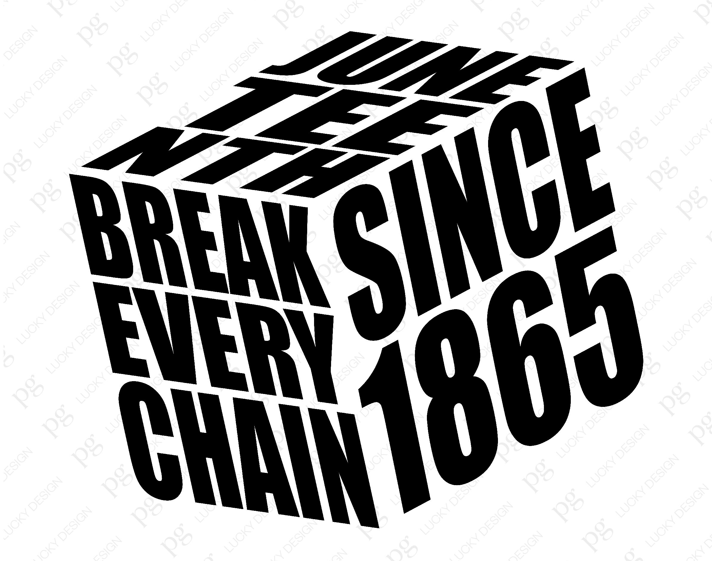 Break Every Chain Svg Png, Juneteenth Svg, Since 1865 Svg, Black ...