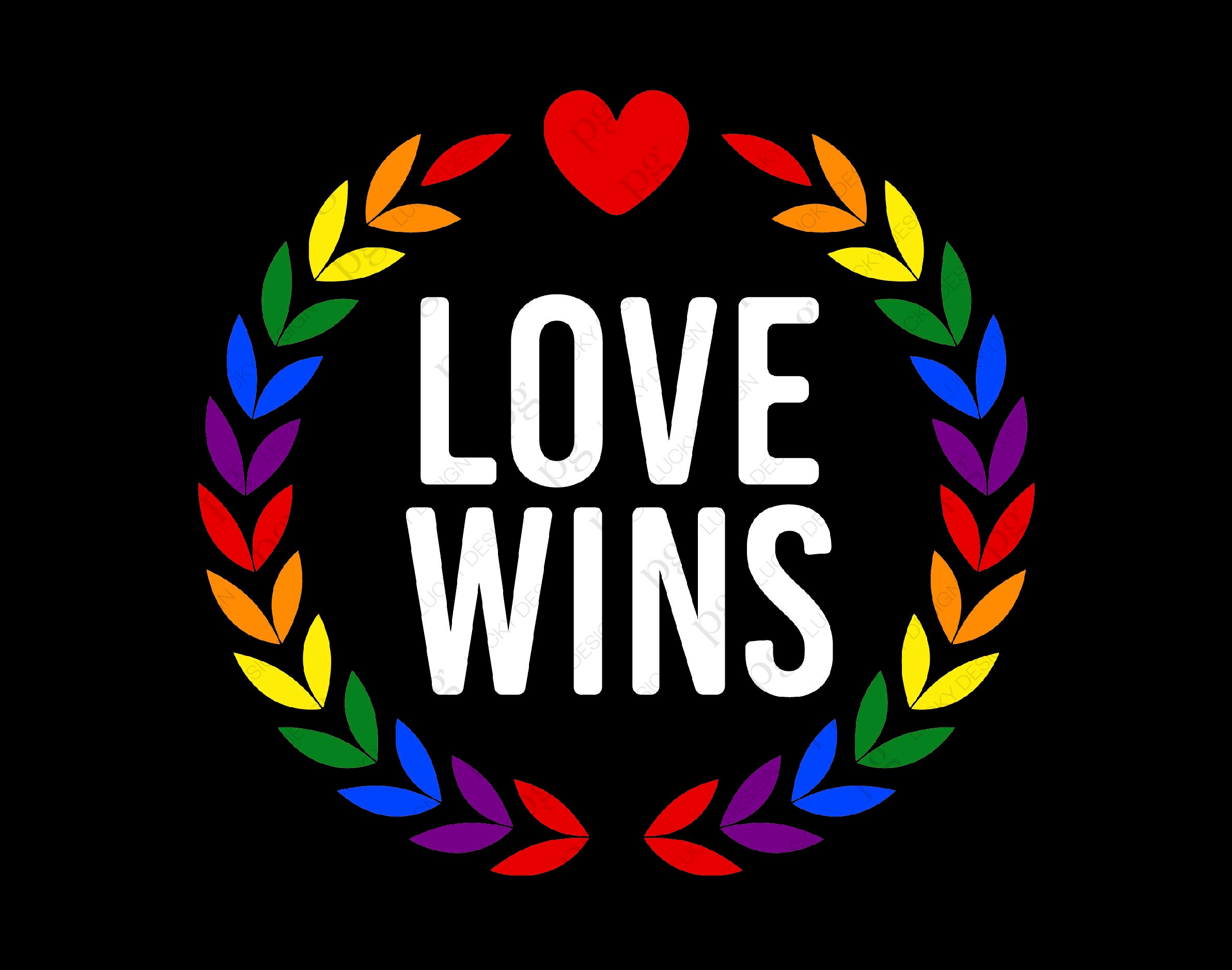 Rainbow Love Wins Svg, Lgbtq Rights Rainbow Pride, Lgbtq Pride Month ...
