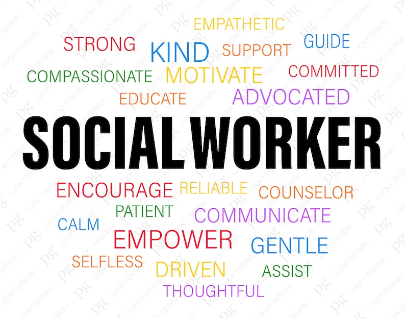 Social Worker Svg School Counselor Svg Social Work Social - Etsy