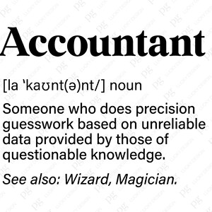 Accountant Definition Svg Png, Accountant Svg, Tax Season Svg ...
