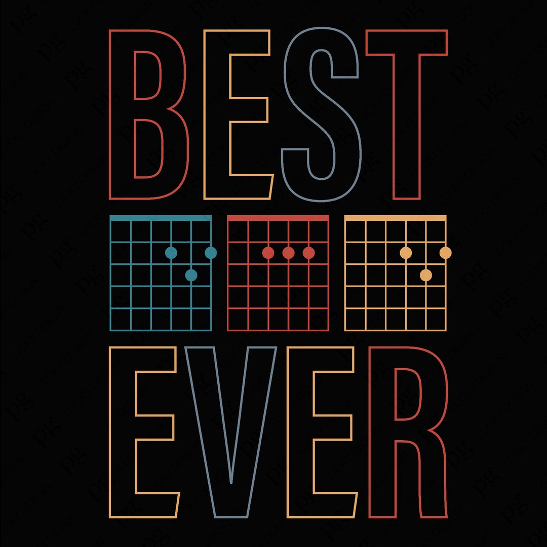 Best Dad Guitar Chords Svg Png, Dad Music Notes Svg, Music Dad Svg ...