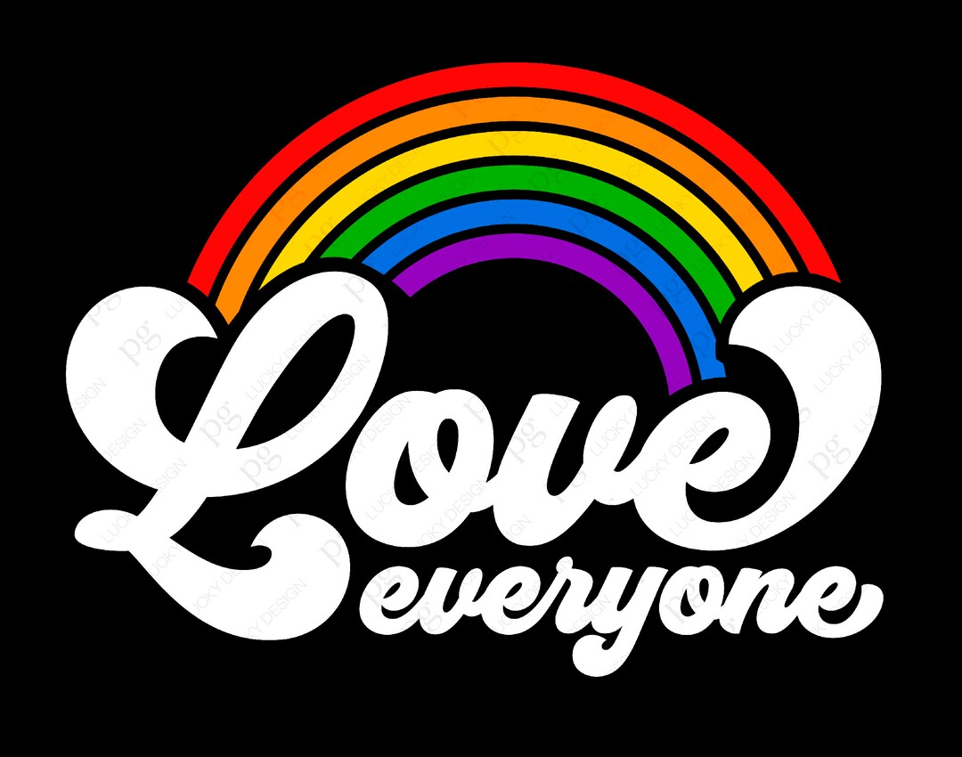 Love Everyone Svg Png, Be Kind Svg, Inclusion Matter Svg, Rainbow Svg ...