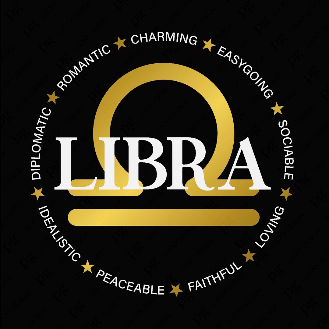 Libra Zodiac Birthday Svg Png, Astrology Zodiac Sign, Positive ...