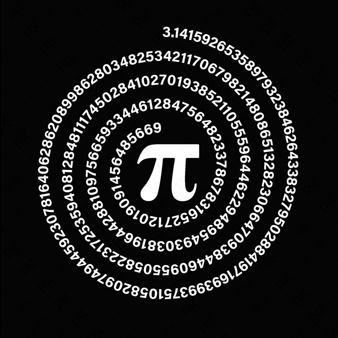 Spiral Pi Svg Png, Pi Svg, 3.14 Svg, Pi Day Svg, Funny Math Lover Math ...