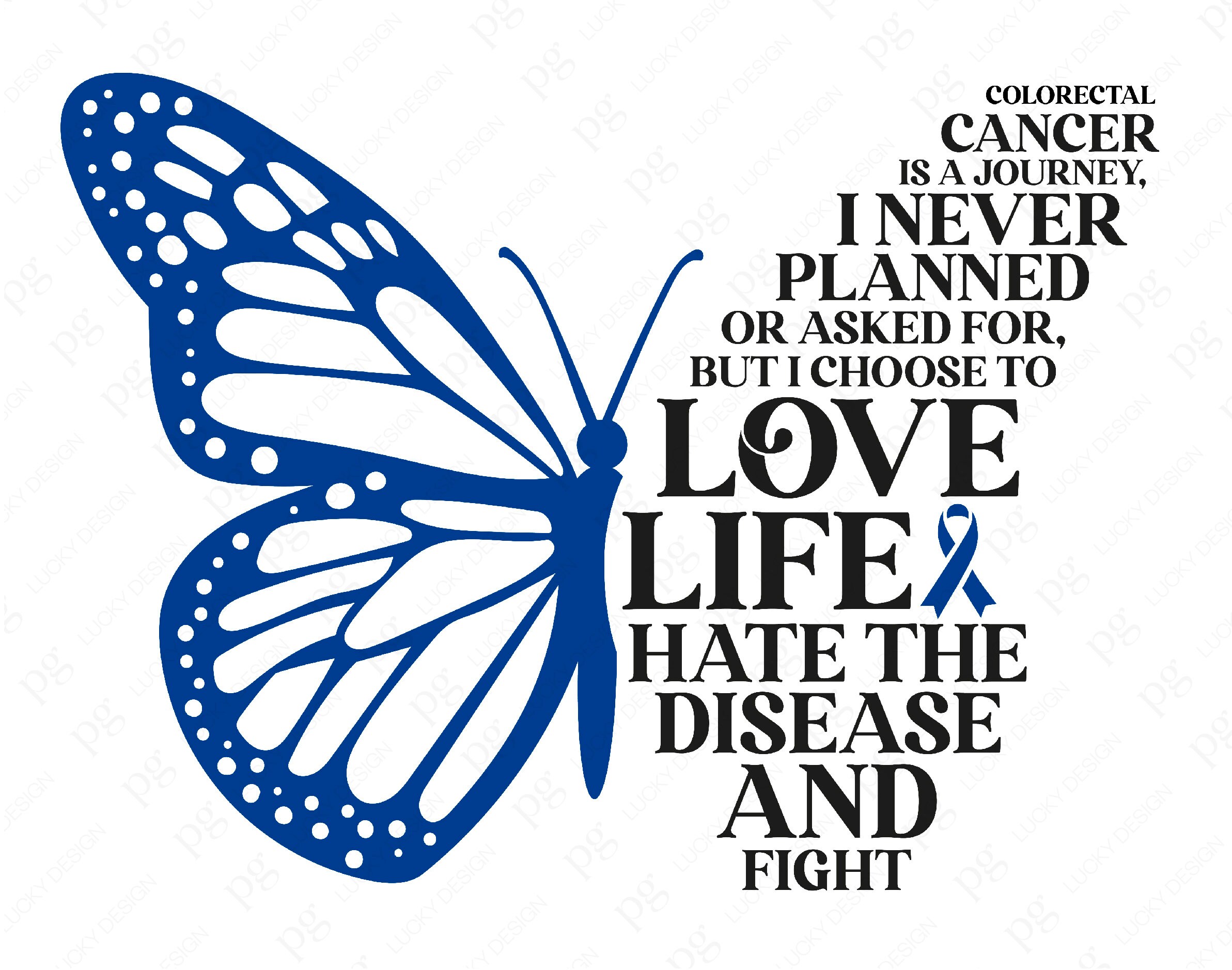 Colorectal Cancer is A Journey Svg Png, Colorectal Cancer Awareness Svg ...