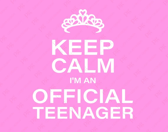 Keep Calm I'm an Official Teenager Svg Birthday 13th | Etsy