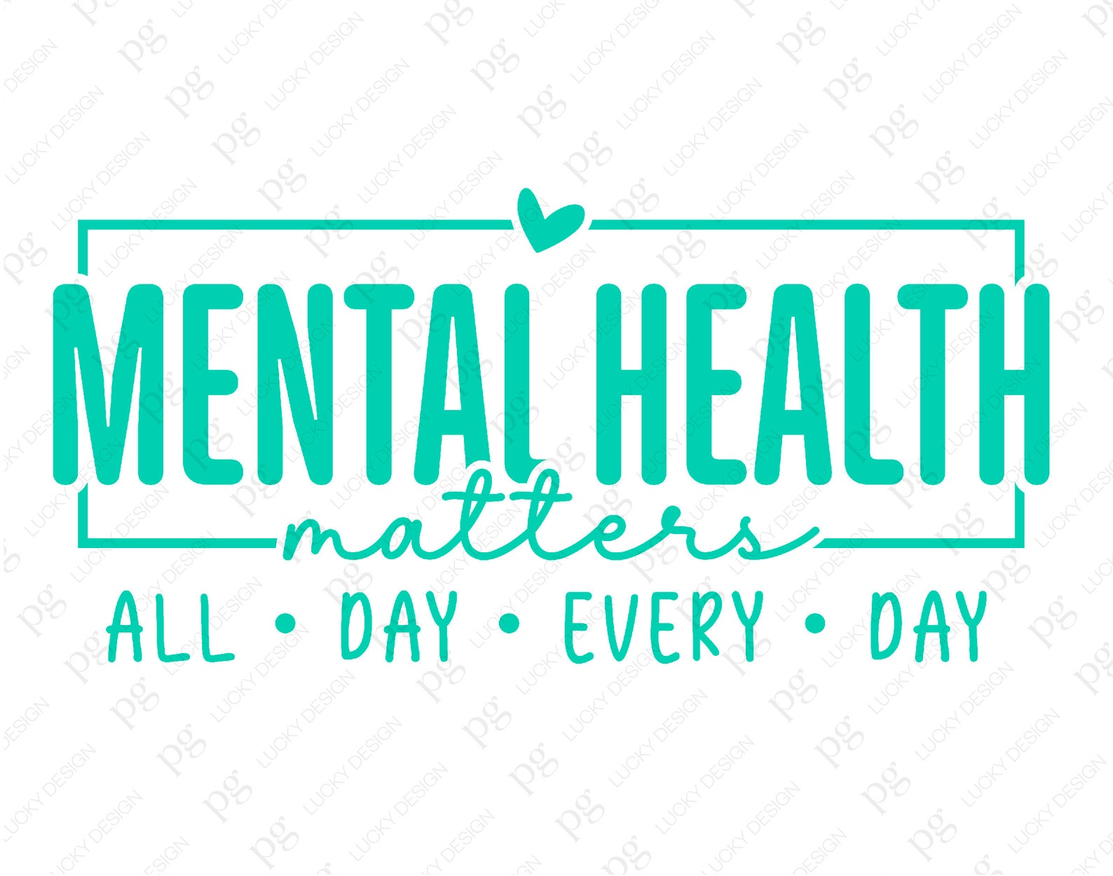 Mental Health Matters Svg Png, All Day Every Dy Svg, Anxiety Svg ...