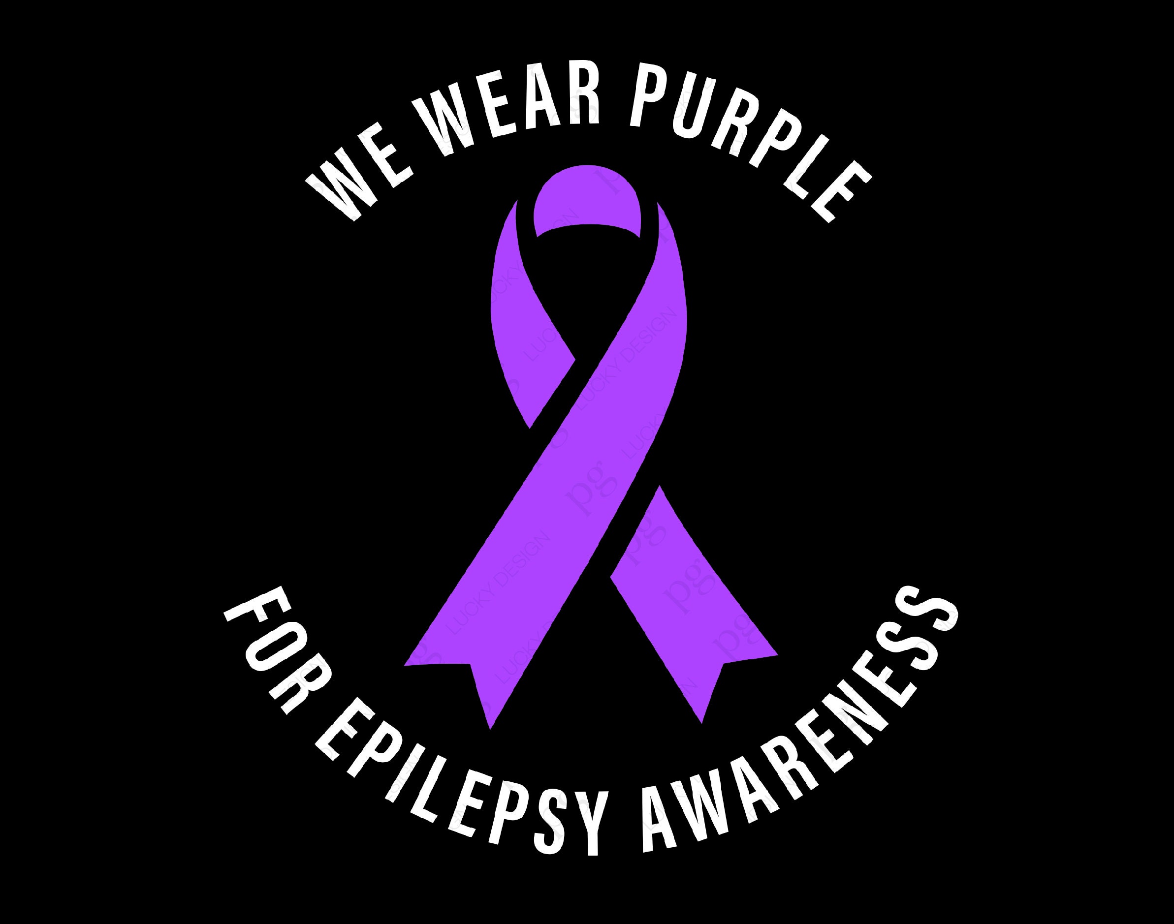 We Wear Purple for Epilepsy Awareness Svg Png, Epilepsy Svg, Purple ...