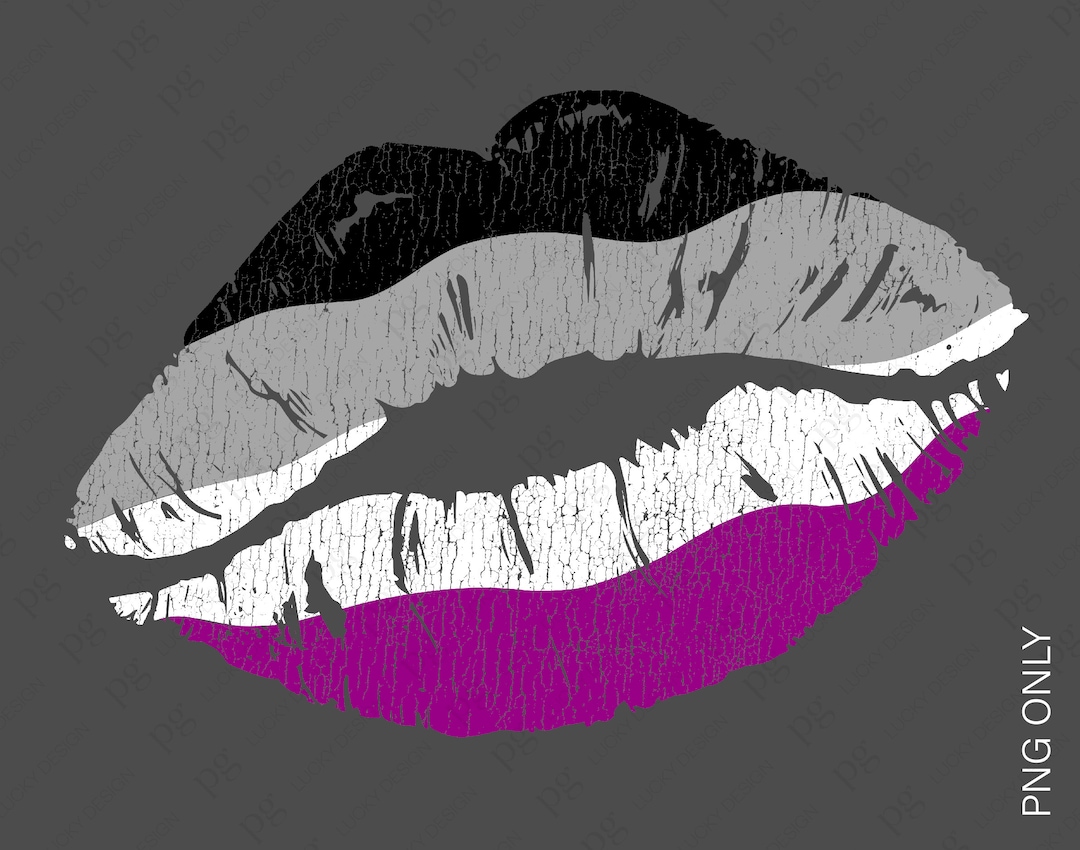 Asexual Pride Lips Png, Lip Png, Kiss Png, Lgbt Lips Png, Pride Month, Asexual Pride Flag ...