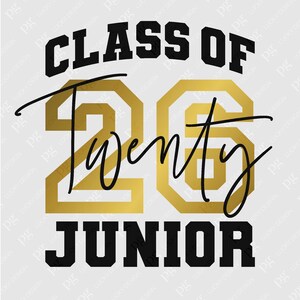 Junior 2026 Svg Png, Class of 2026 Svg, Junior Svg, 11th Grade High ...