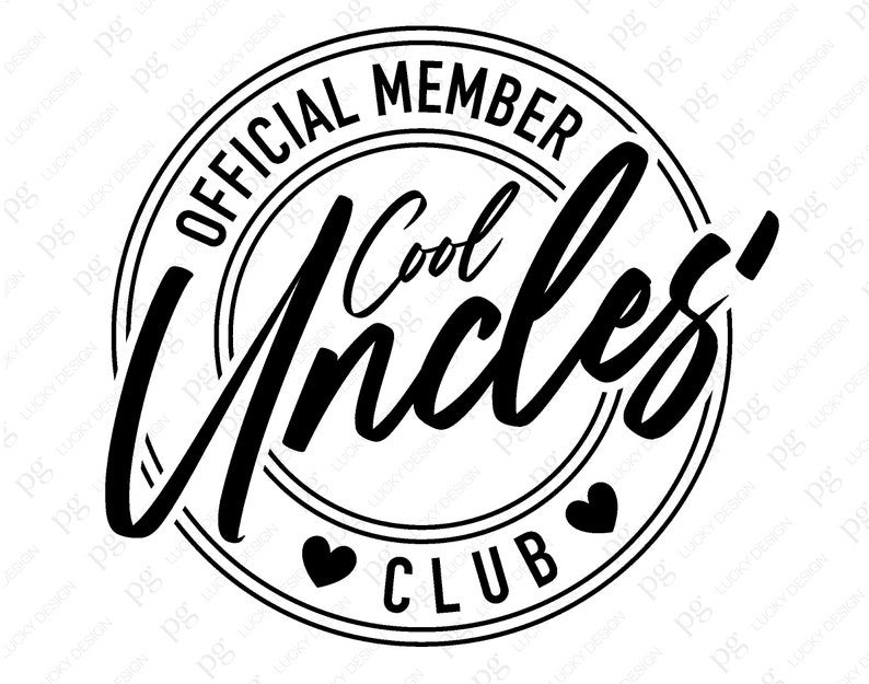 Cool Uncles' Club Svg Uncle Svg Official Member Cool - Etsy Canada